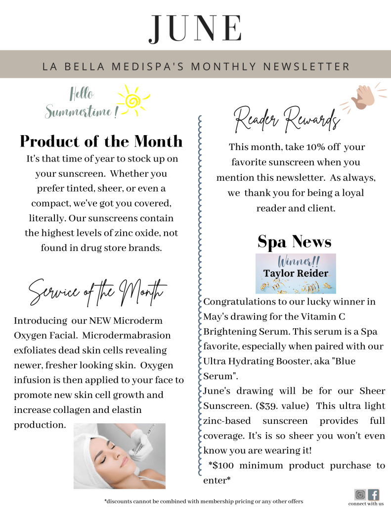 Seasonal Newsletter | La Bella Medispa